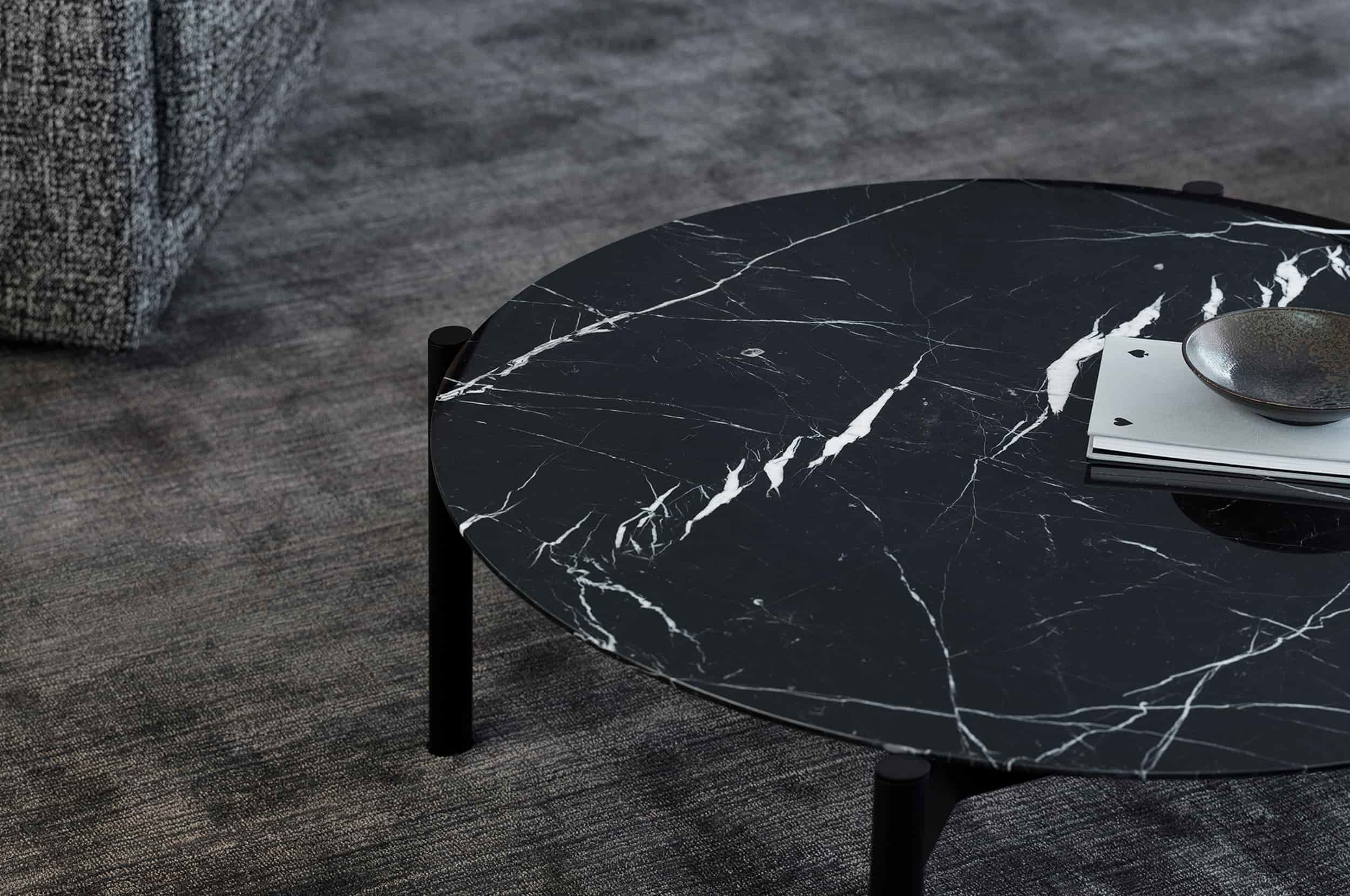 Eto Marble Coffee Table | Occasional Tables| Timber Veneer | Round ...