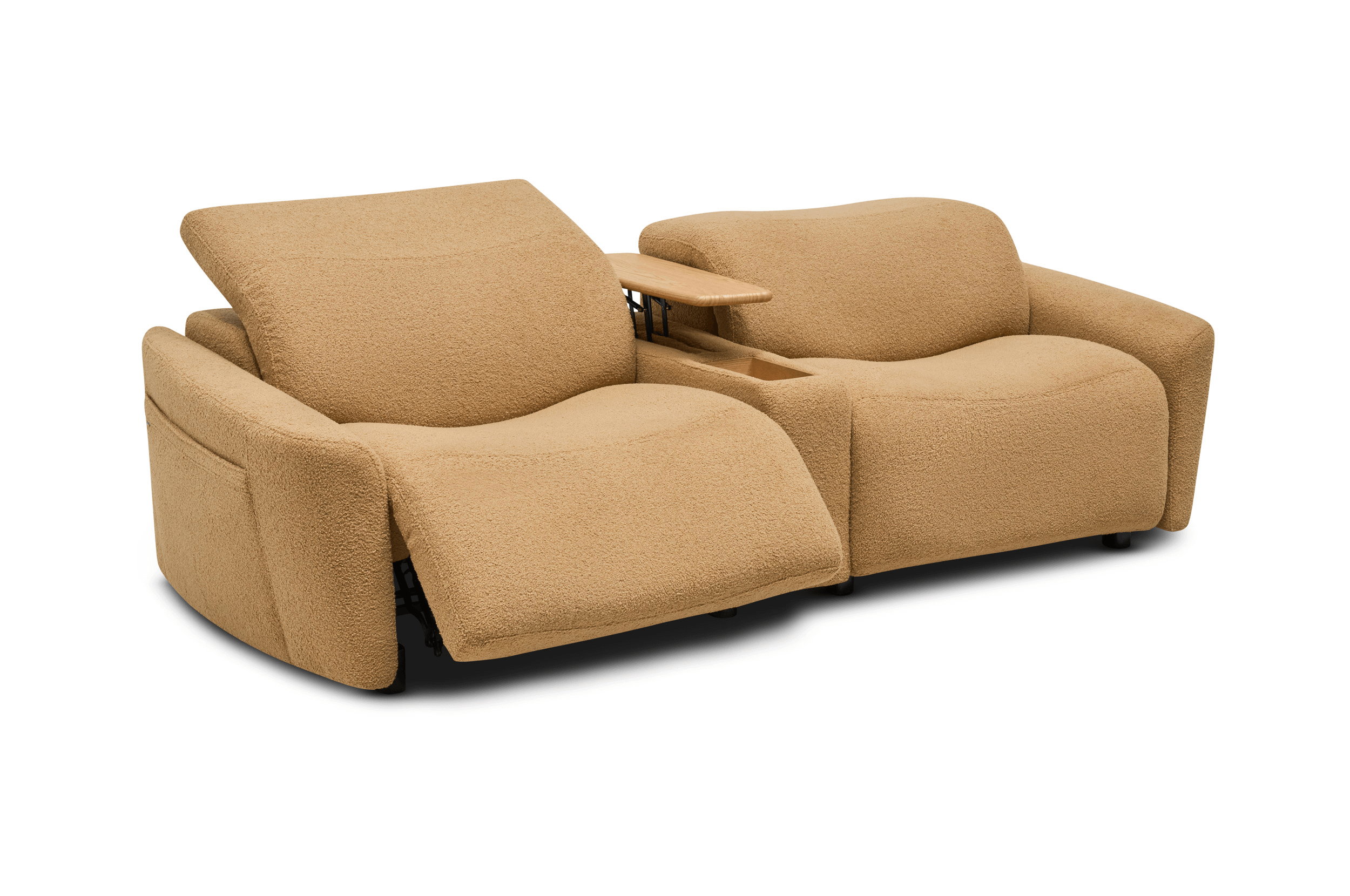 King Cinema Classic 2.5 Seater Recliner with Extra Wide Seats, Media ...