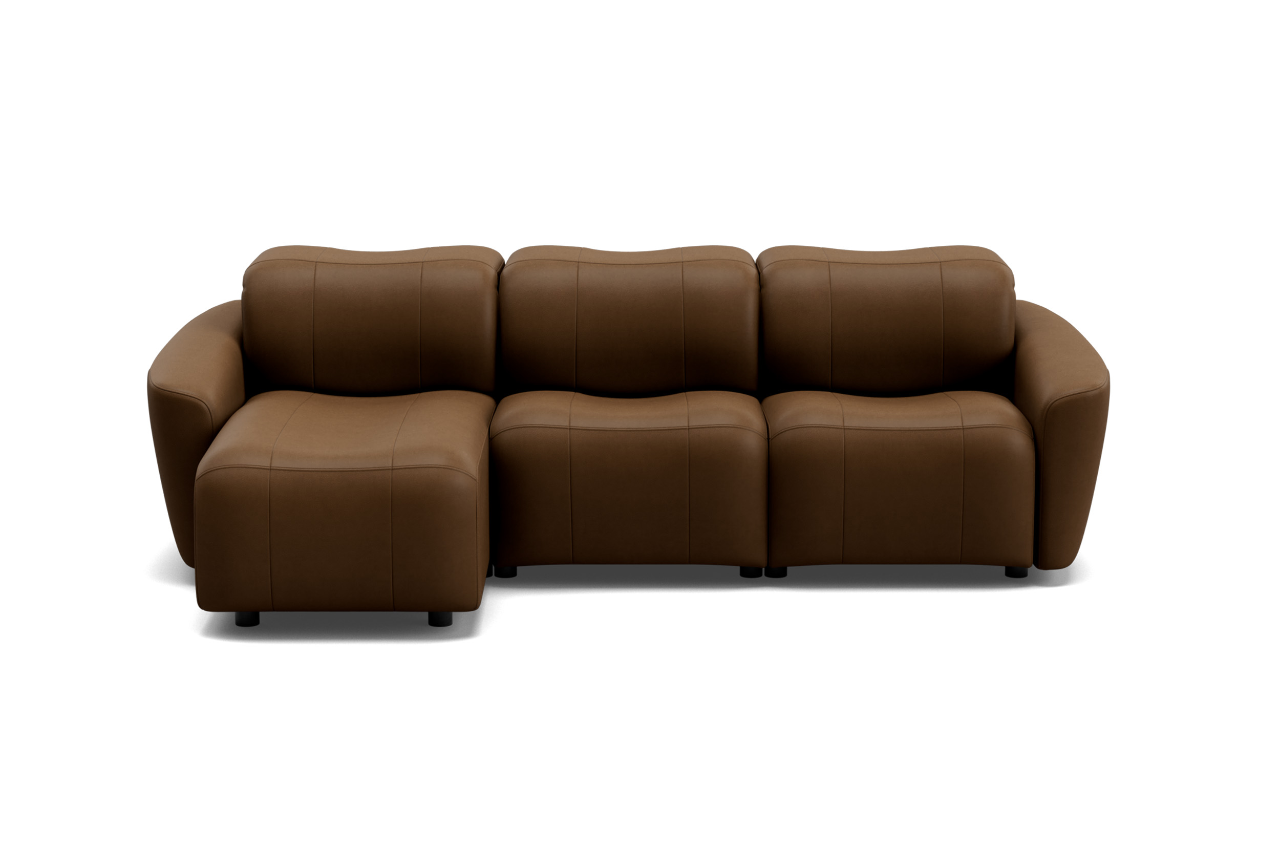 King Cinema Premiere 3 Seater Recliner and Fixed Sofa with Chaise and ...