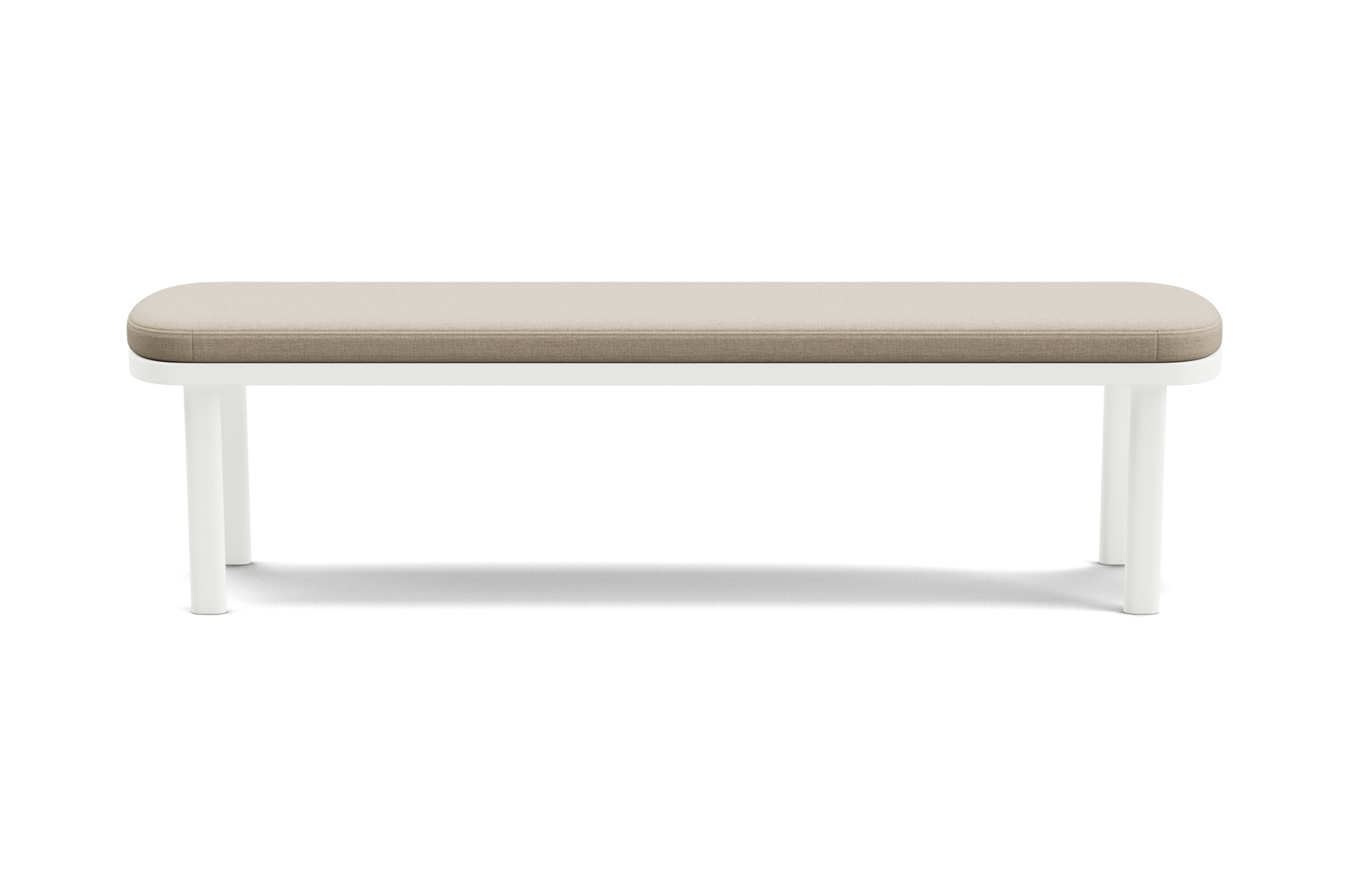 Plateau Outdoor 3 Seater Oval Dining Bench