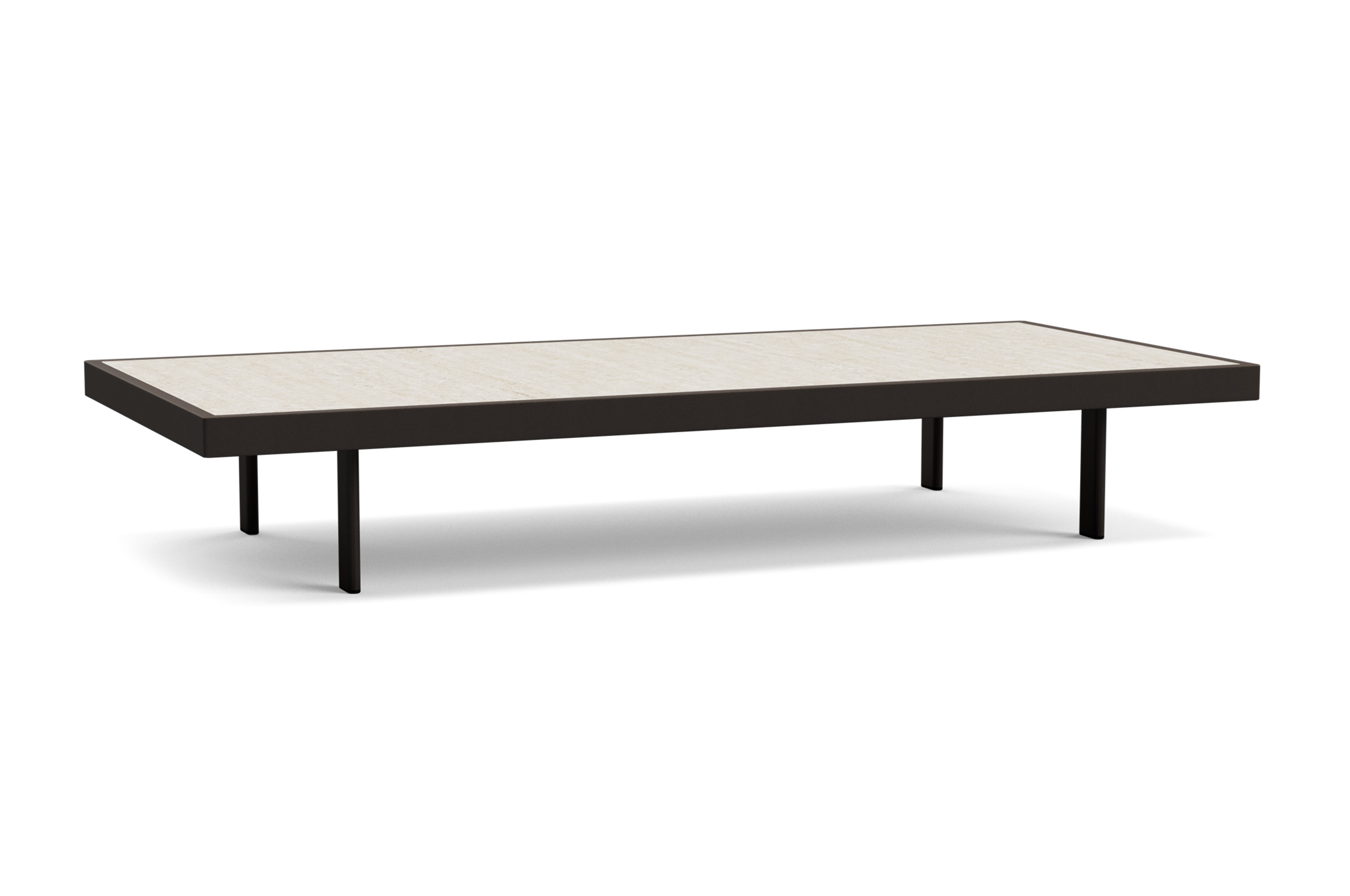 Plateau Outdoor Coffee Table Rectangle Ceramic - Medium