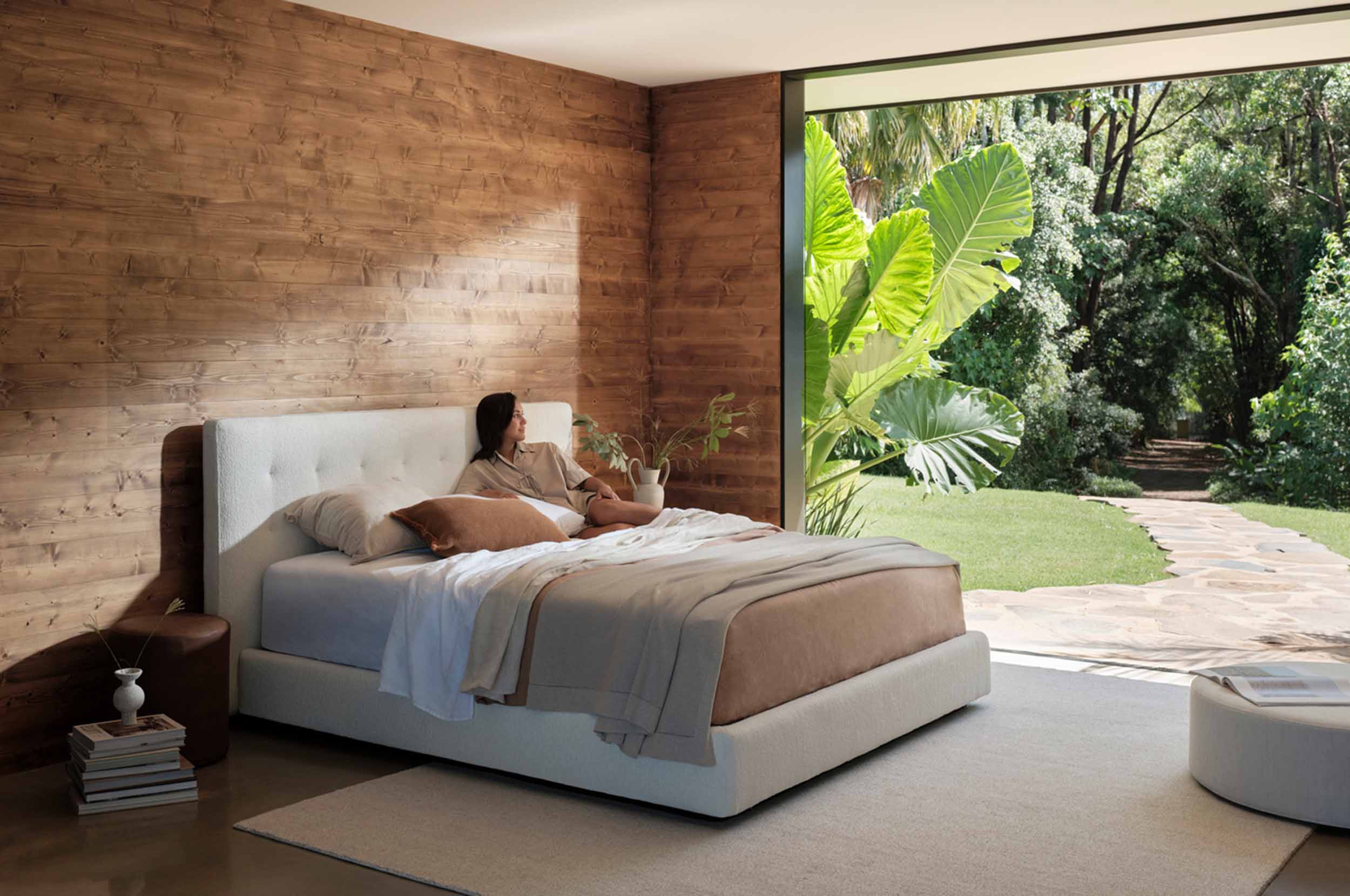 King living storage bed store