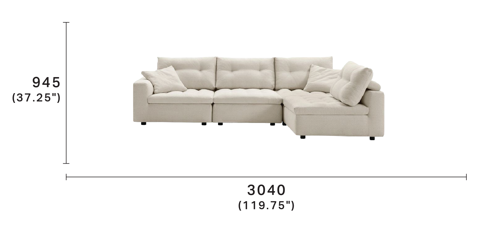 Max Sofa - Modular sofa | Unparalleled Comfort