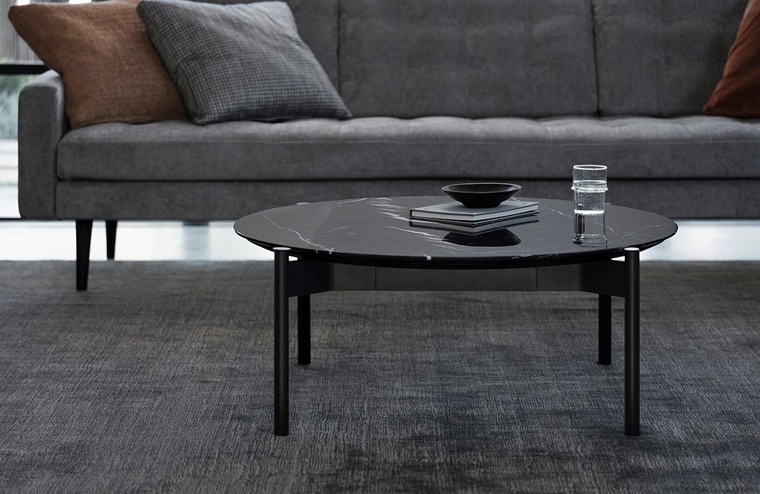 Eto Marble Coffee Table | Occasional Tables| Timber Veneer | Round ...