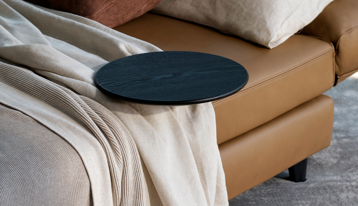 Delta Round Platform Table - Timber - King Living